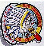 BCPatch, LLC: USS Menhaden SS 377 - Fish with Indian War Bonnet